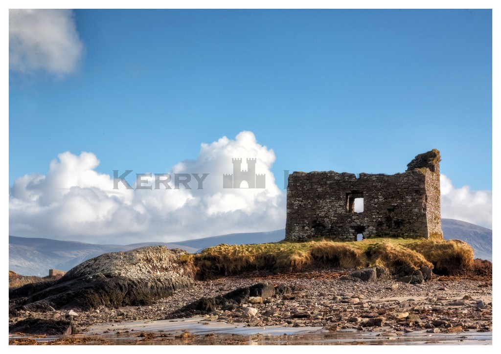 Ballinskelligs Castle in the sun- Colour - Kerry Images